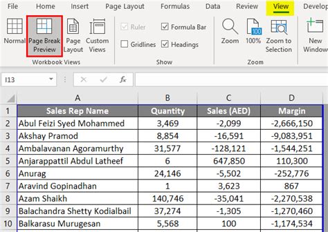page setup in excel how to setup page in excel with examples