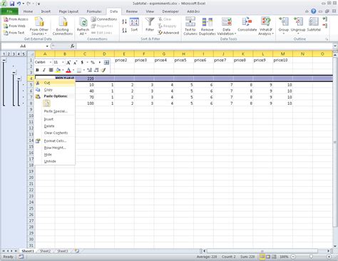 apply two nested sub totals to a table in excel 2007 stack overflow