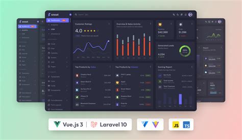 sneat vuetify vuejs 3 laravel admin template themeselection