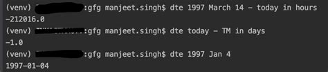 date time expression dte module in python geeksforgeeks
