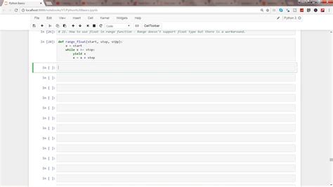 python 3 programming tutorial how to create range values for float