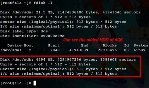 to create a new partition on a linux server using fdisk