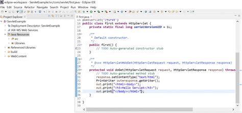 creating servlet using eclipse ide dot net tutorials