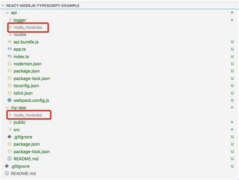 how to develop and build react app with nodejs backend