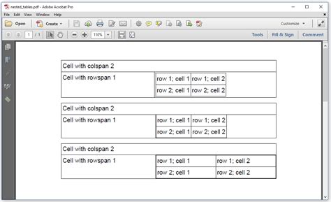 html table header span two rows decoration examples