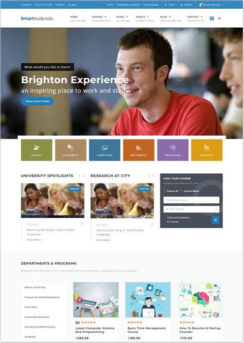 15 online course website templates and themes 2018 templatefor
