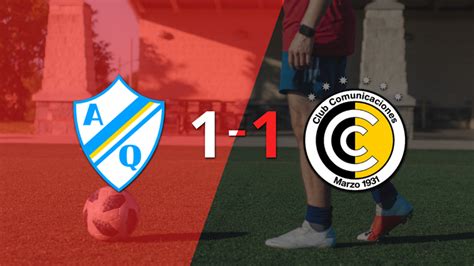 Arg De Quilmes Y Comunicaciones Se Reparten Los Puntos Y Empatan 1 1