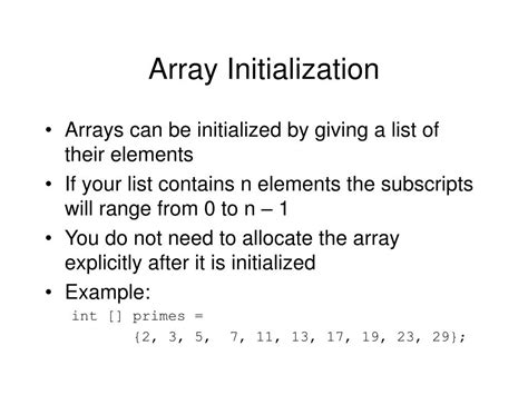 ppt chapter 8 one dimensional arrays powerpoint presentation free