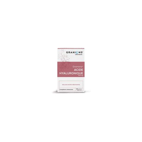 Granions Acide Hyaluronique 60 Gélules La Boîte De 16 G à Prix Carrefour