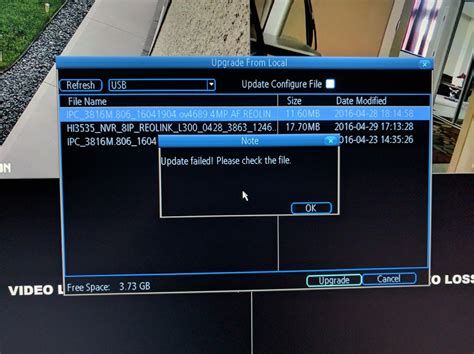 firmware upgrade error reolink community