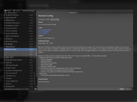 unity remote config unity
