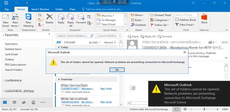 outlook cannot access shared mailbox the set of folders cannot