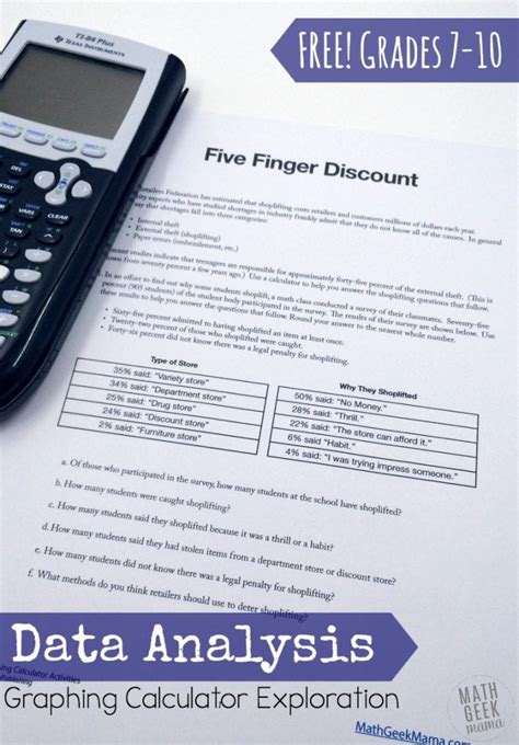 Analyzing Data Worksheet For Middle And High School {free}