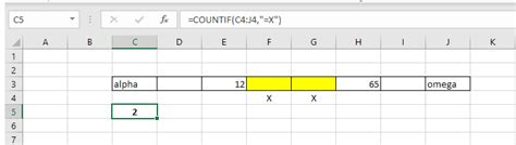 excel count blank cells in a row except the ones on both