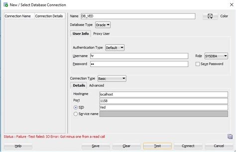 oracle11g oracle 11g connection error in sql developer stack overflow