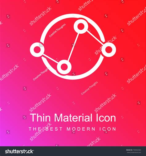 Data Analytics Interface Symbol Connected Circles Stock Vector Royalty