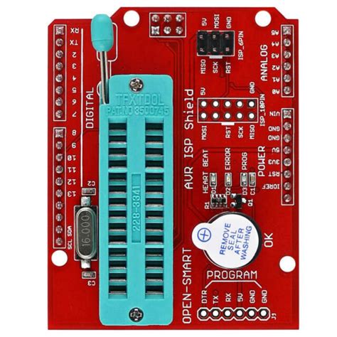 avr isp shield burning burn bootloader programmer for arduino uno r3