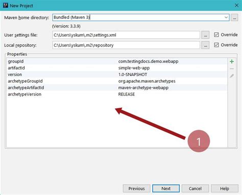 create a simple web application with maven