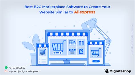 best b2c marketplace software to create website similar to aliexpress