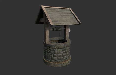 old well free vr ar low poly 3d model cgtrader