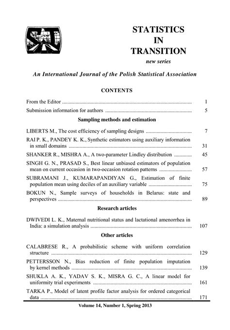Pdf Estimation Of Finite Population Mean Using Deciles Of An