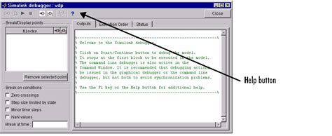 simulink debugger using simulink