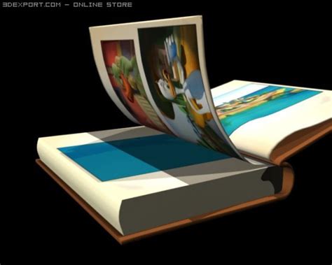 animated book 3d model in other 3dexport