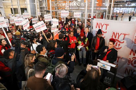 New York Times Employees Stage 24 Hour Walkout After Negotiations Stall