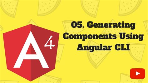 angularjs 4 tutorial 05 generating components using angular cli youtube