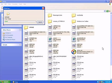 How To Delete Temporary Files In Windows Xp Youtube