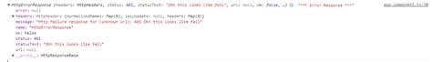 json response not in json format causing error 200 ok when subscribing