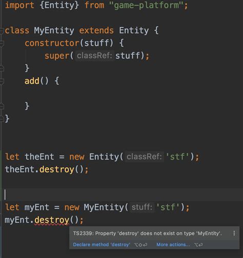 cannot extend class using typescript stack overflow