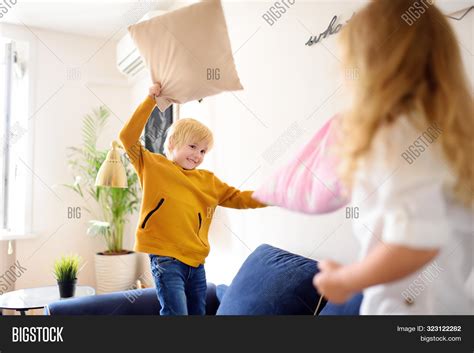 Pillow Fight Image And Photo Free Trial Bigstock