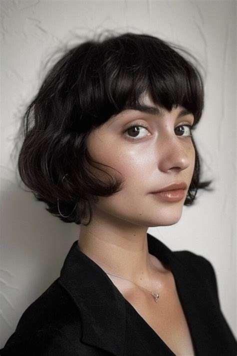 27 Cutest Wavy Bobs With Bangs Women Are Getting Right Now