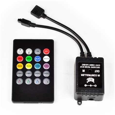 music ir controller 20key remote sound sensor for 3528