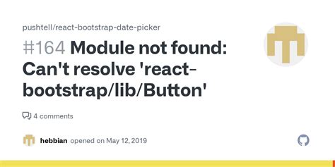 module not found can t resolve react bootstrap lib button · issue