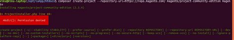 i am getting an error installing magento 2 using the