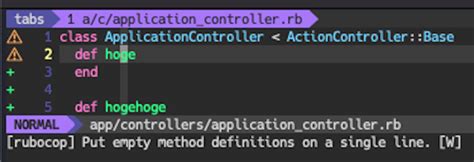 [neovim] aleを使ってdocker compose上でrubocopを実行する klog