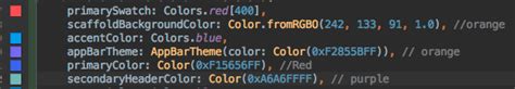 hex and rgb colors dont match in flutter flutter flux