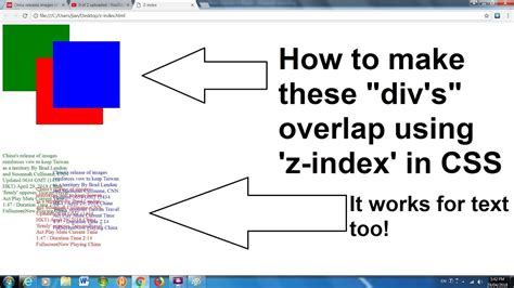 how to make div s overlap with z index in css youtube