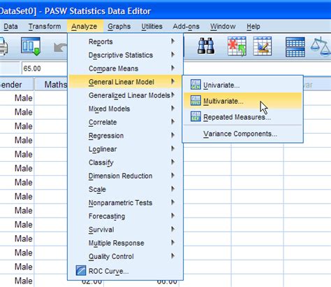 one way manova in spss statistics step by step procedure with