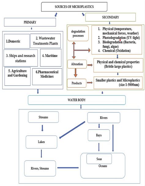 Sources And Destinations Of Microplastics Download Scientific Diagram
