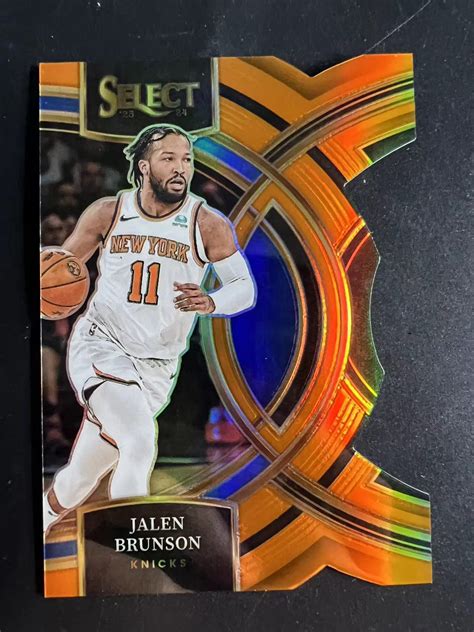 2023 24 Panini Select Jalen Brunson 【肥猫代卖】home Select 尼克斯 杰伦布伦森 65编 橙折