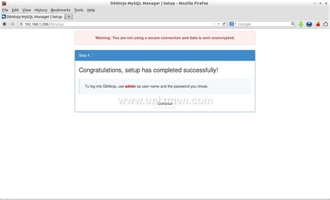 dbninja mysql manager setup mozilla firefox 004 unixmen