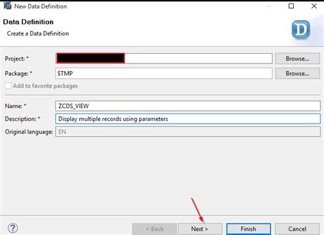 abap on hana step by step procedure to create a cds view using input