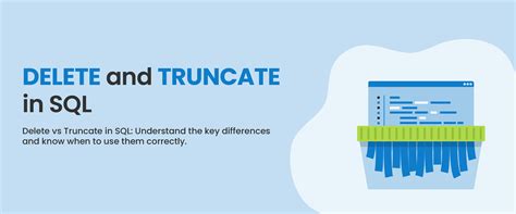 delete and truncate in sql key differences and syntax explained
