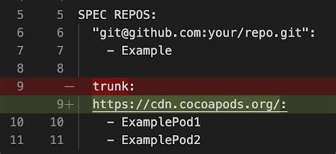 how to fix unexpected podfile lock diffs after pod install laptrinhx