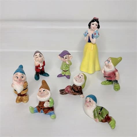 Disney Art Vintage Disney Snow White The Seven Dwarfs Porcelain