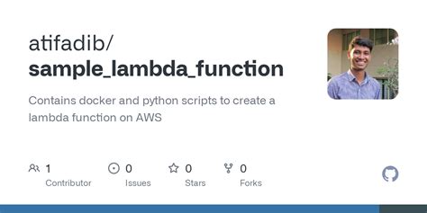 github atifadib sample lambda function contains docker and python