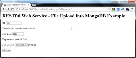 inserting and retrieving binary data with mongodb using jax rs restful